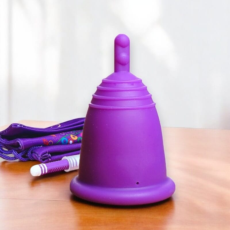 High Capacity Menstrual Cup with Stem Handle | MeLuna USA